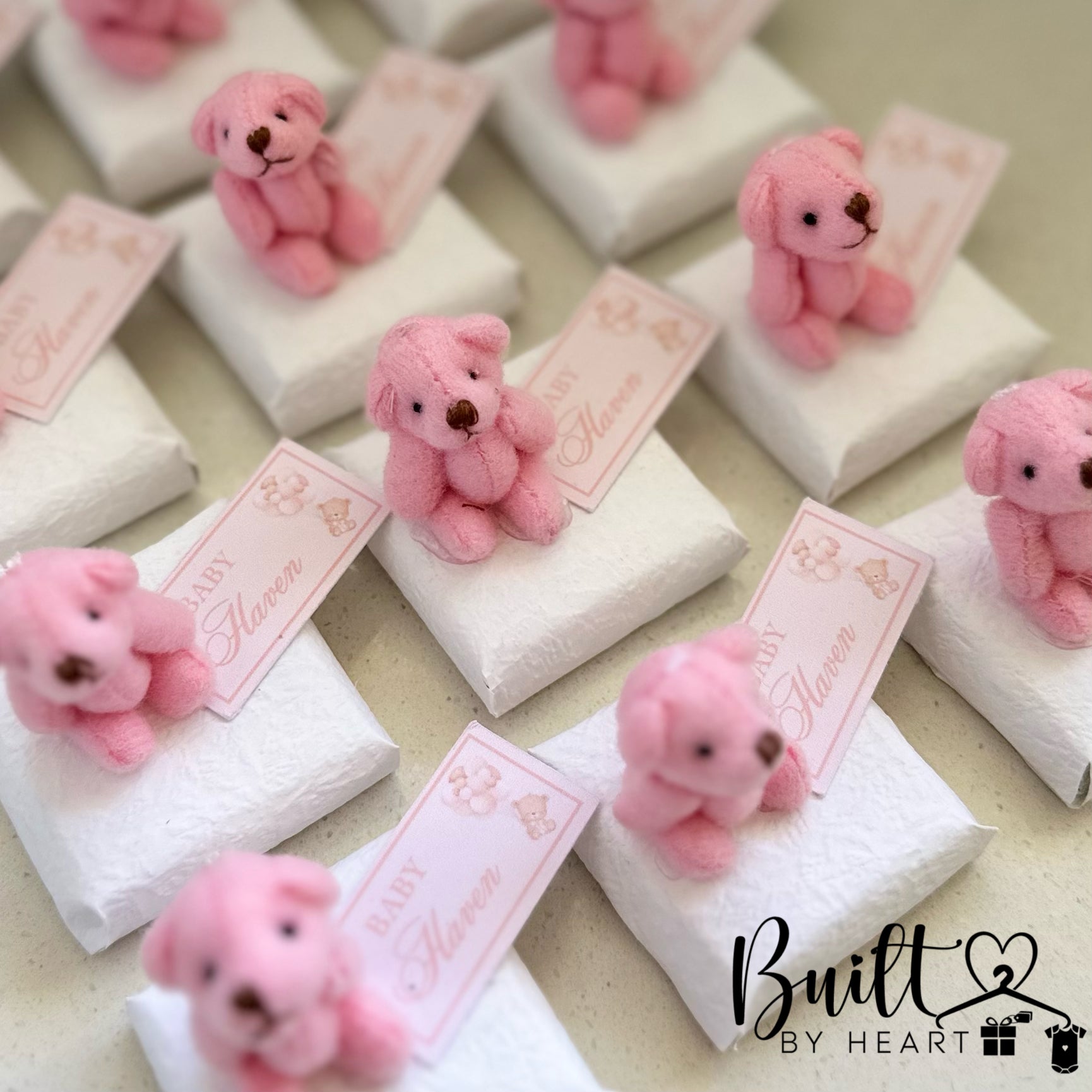 12x square teddy bear chocs – built by heart